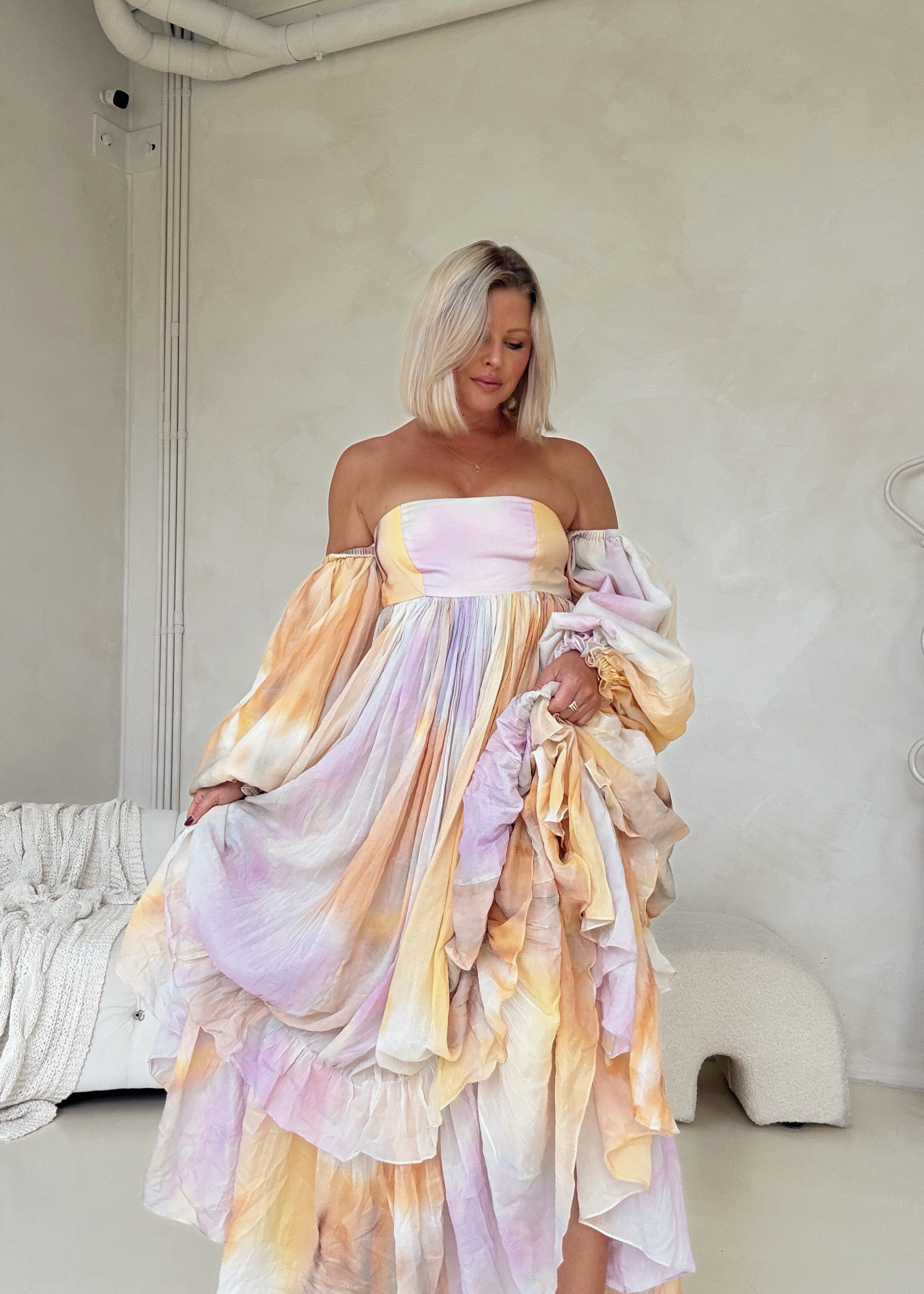Poppy Maxi – Signature Puff Sleeve and Bump-Friendly Dress