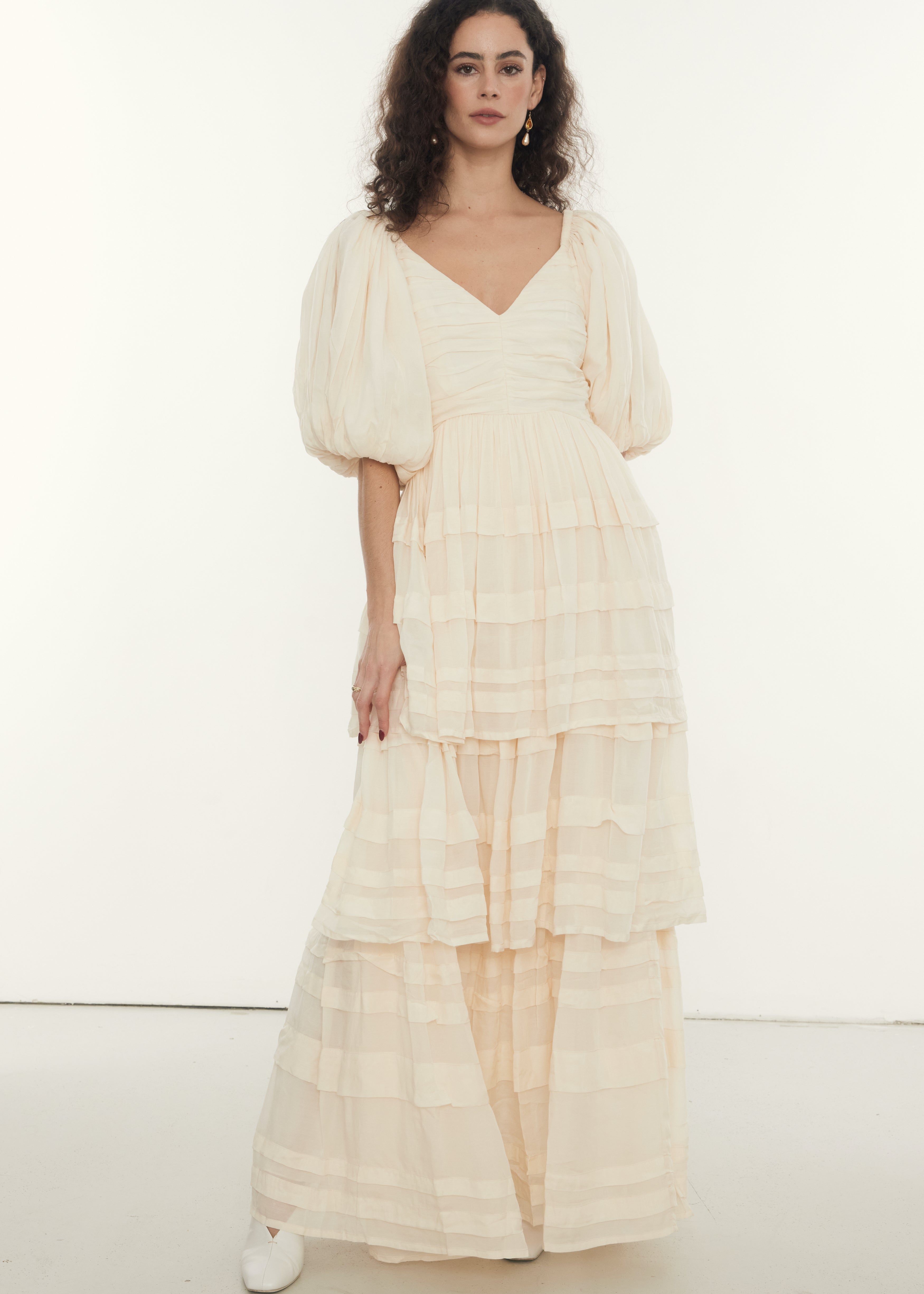 Ava Maxi, Cream | Luxury & Ethically Made Women's Dresses – Rooh Collective